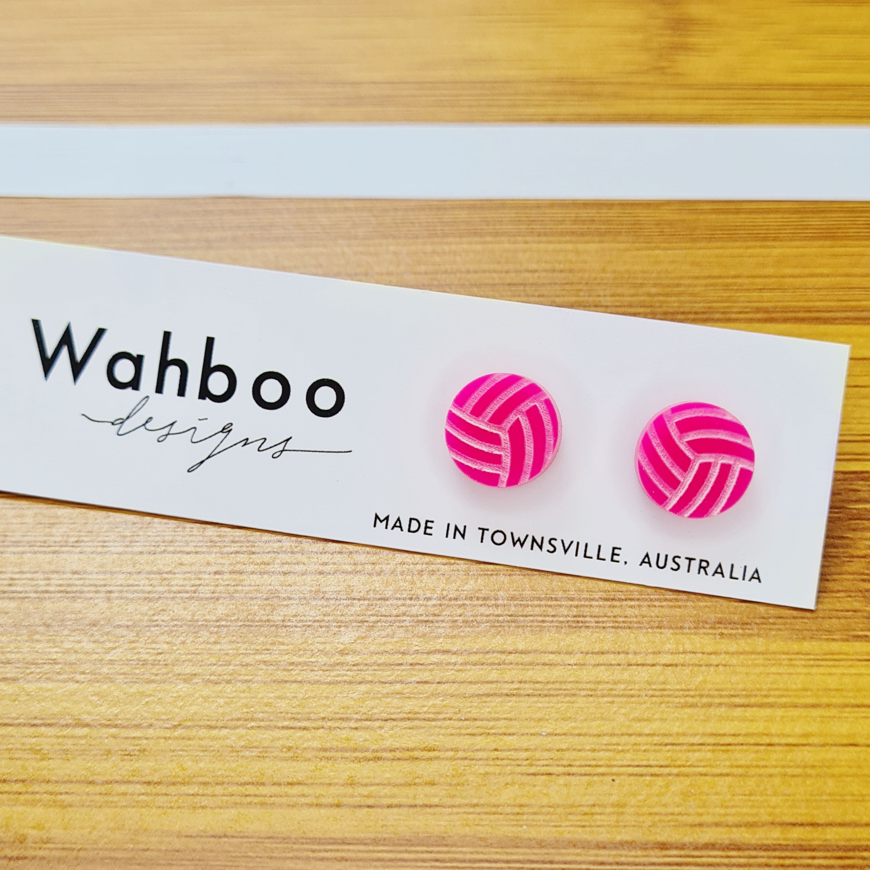 Netball Stud Earrings – Wahboo Designs